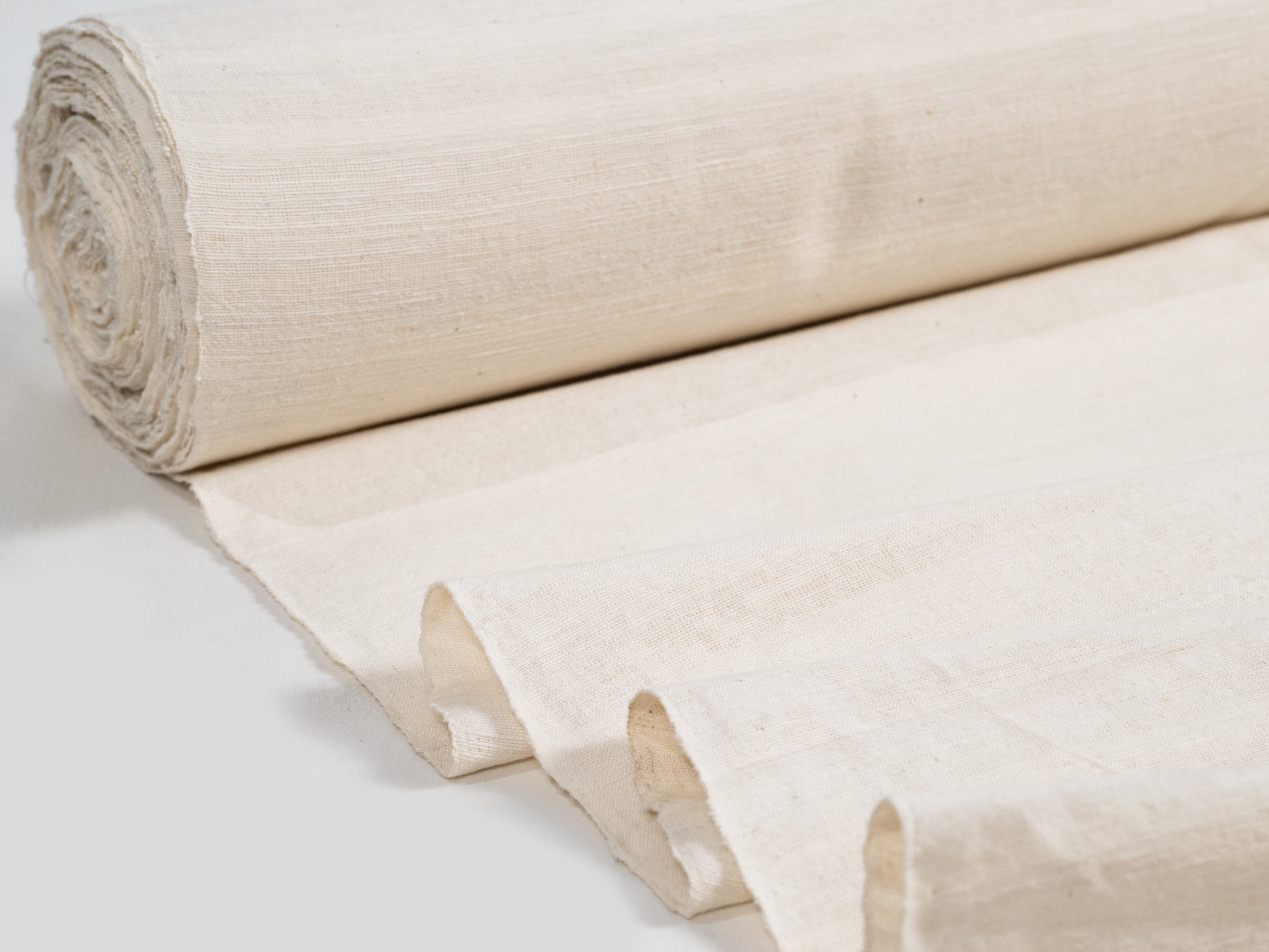 handwoven cotton fabric in natural cotton color – Garden of Siam